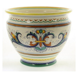 Ricco Deruta, Luxury Cachepot/Planter, 10d.x8h. - Mediterranean ...