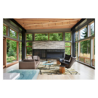 BAINBRIDGE House - Modern - Living Room - Seattle - by FINNE Architects ...