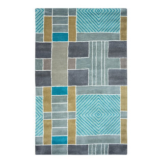 Rizzy Home Volare Collection Rug, Round 8' x 8' - Contemporary - Area ...
