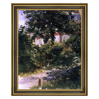 Edouard Manet A Path in the Garden at Rueil Framed Premium Canvas Print ...