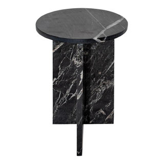 Grace Accent Table Black Marble - Contemporary - Side Tables And End ...