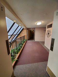 Condominium common hallways