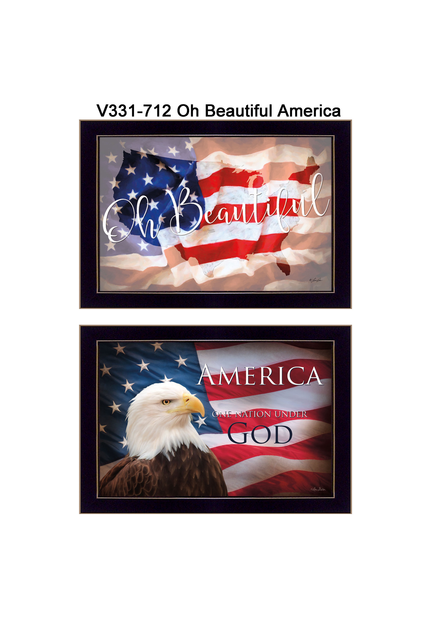 "Oh Beautiful America" Collection By L. Rader and L. Deiter, Black ...