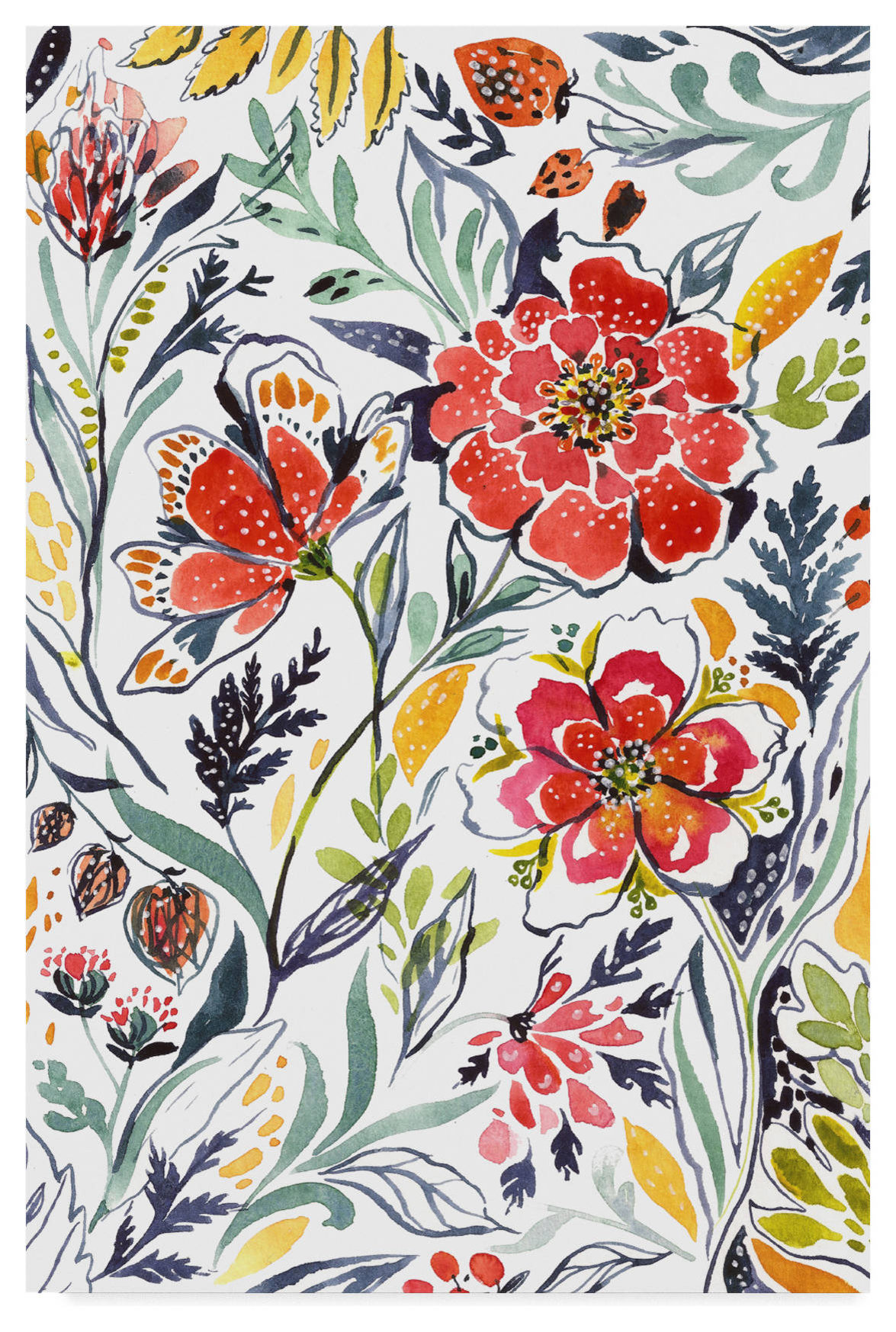 Irina Trzaskos Studio 'Wildflowers 4' Canvas Art, 19"x12 ...