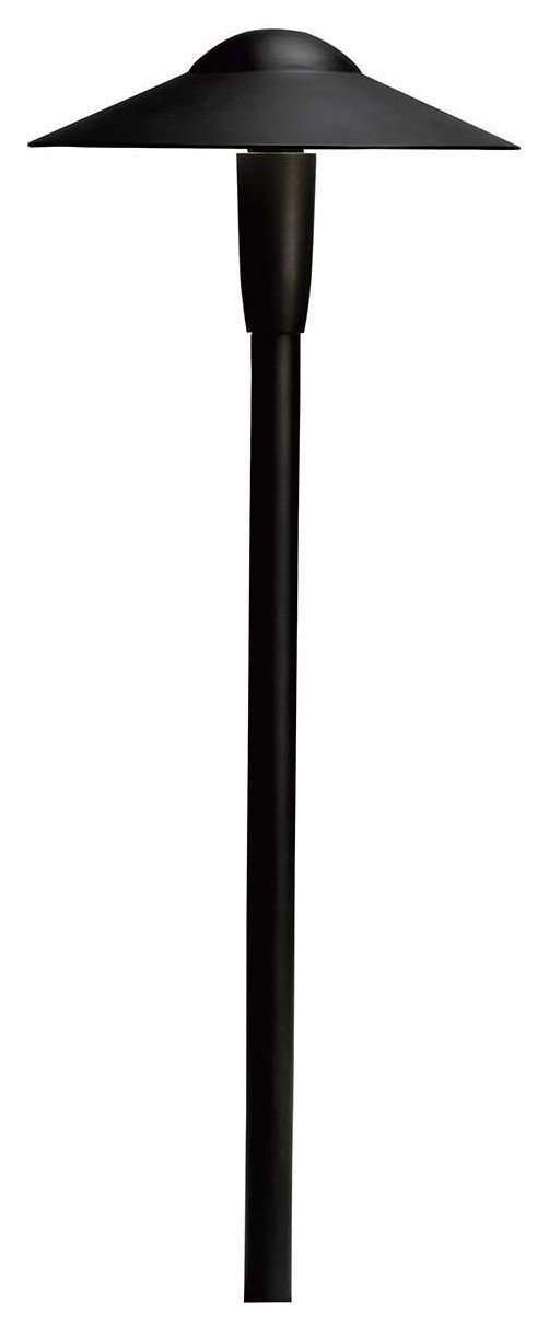 Landscape 22" 3-Light 3000K LED Dome Path in Textured Black, 8.250 ...