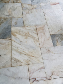 HELP!! Mystery stains on new marble pool deck