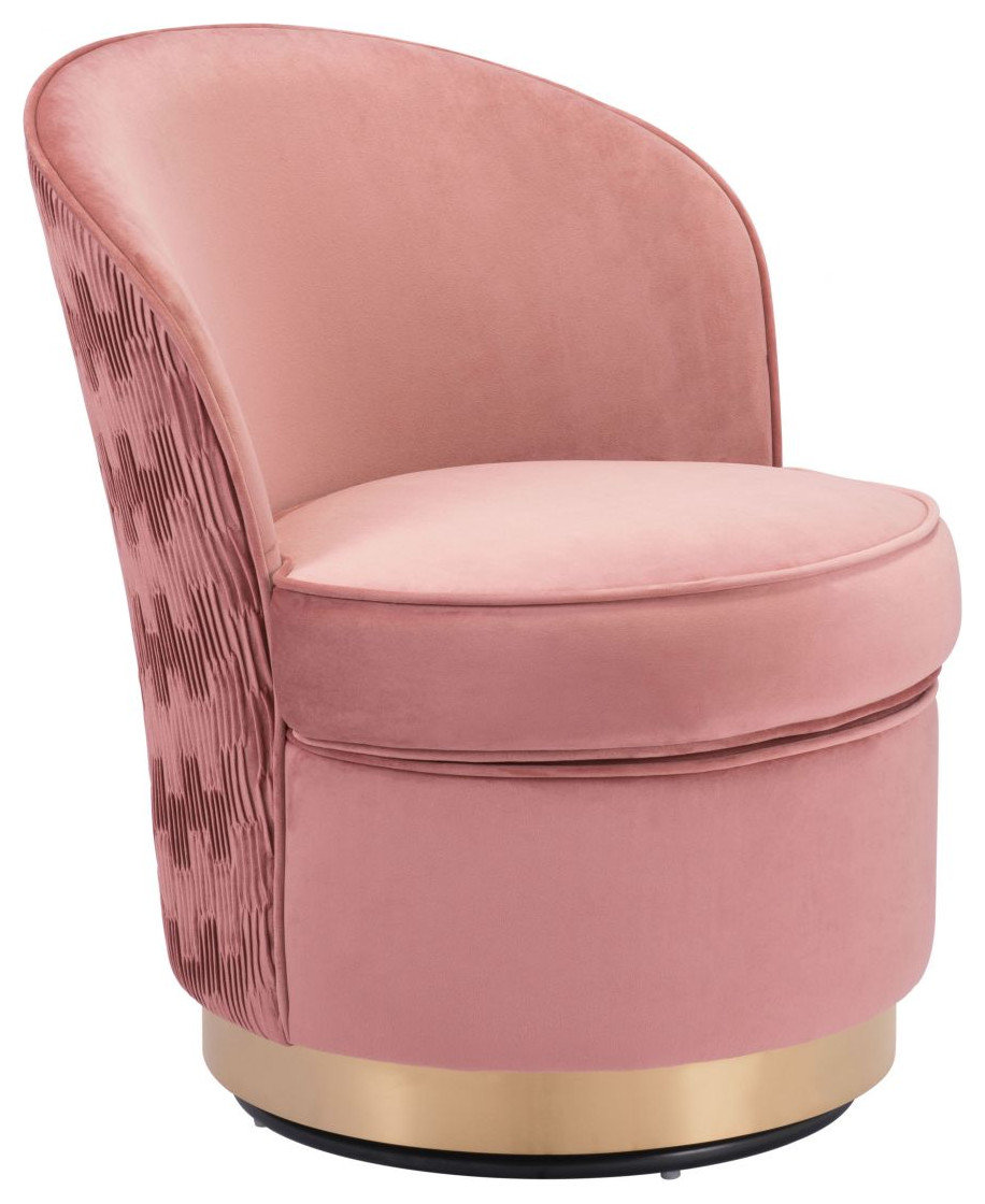 Zelda Accent Chair Pink - Contemporary - Armchairs And Accent Chairs ...