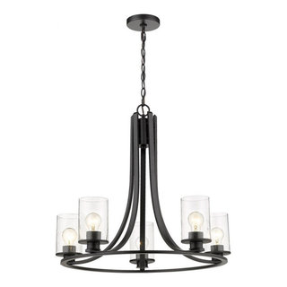 5 Light Chandelier In Transitional Style-24 Inches Tall and 27 Inches ...