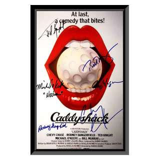 Caddyshack cast signed movie poster, 27x40 inches - Contemporary ...