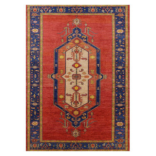 Ahgly Company Indoor Rectangle Mid-Century Modern Area Rugs, 5' x 7', 8 ...