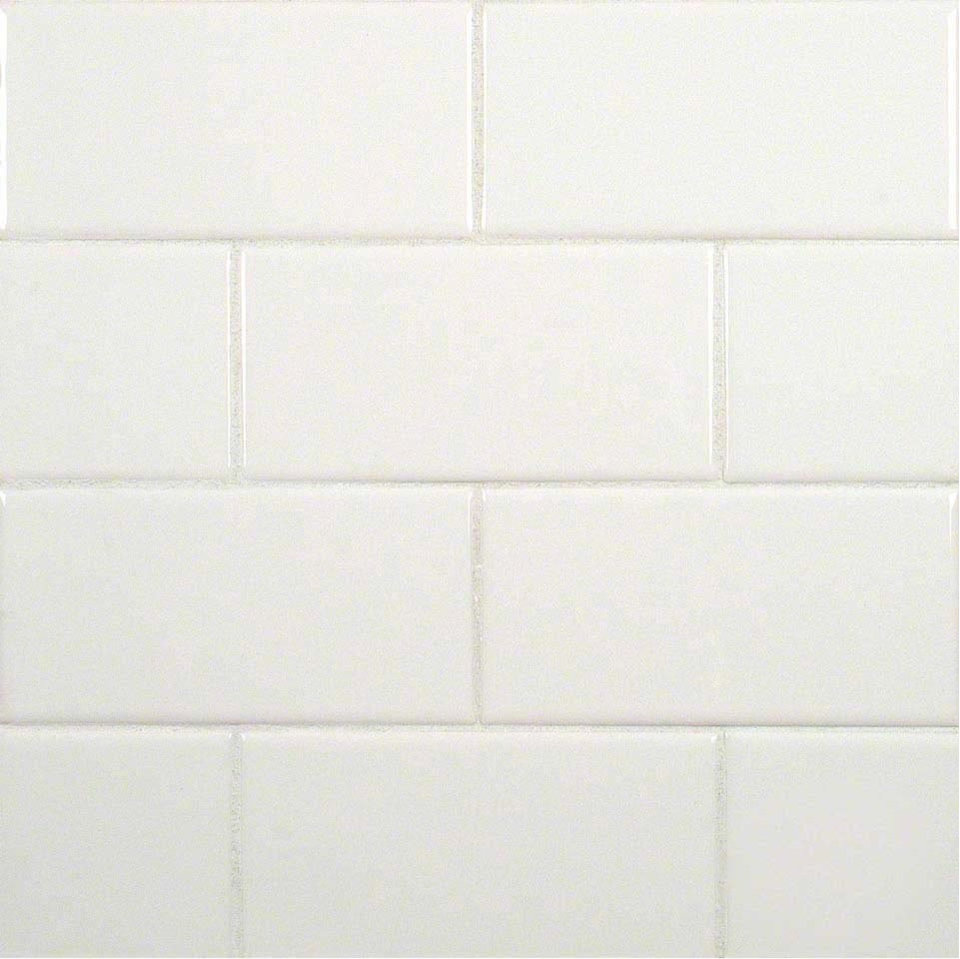 Subway Glossy Ceramic Tile, White, 3 x 6 - Contemporary - Wall And ...