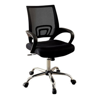 Ciel Contemporary Office Chair, Black - Contemporary - Office Chairs ...
