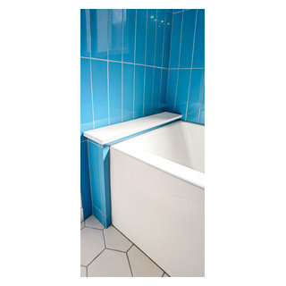 Blue Hexagon Bathroom - Modern - Bathroom - Toronto - by Cedarstone ...