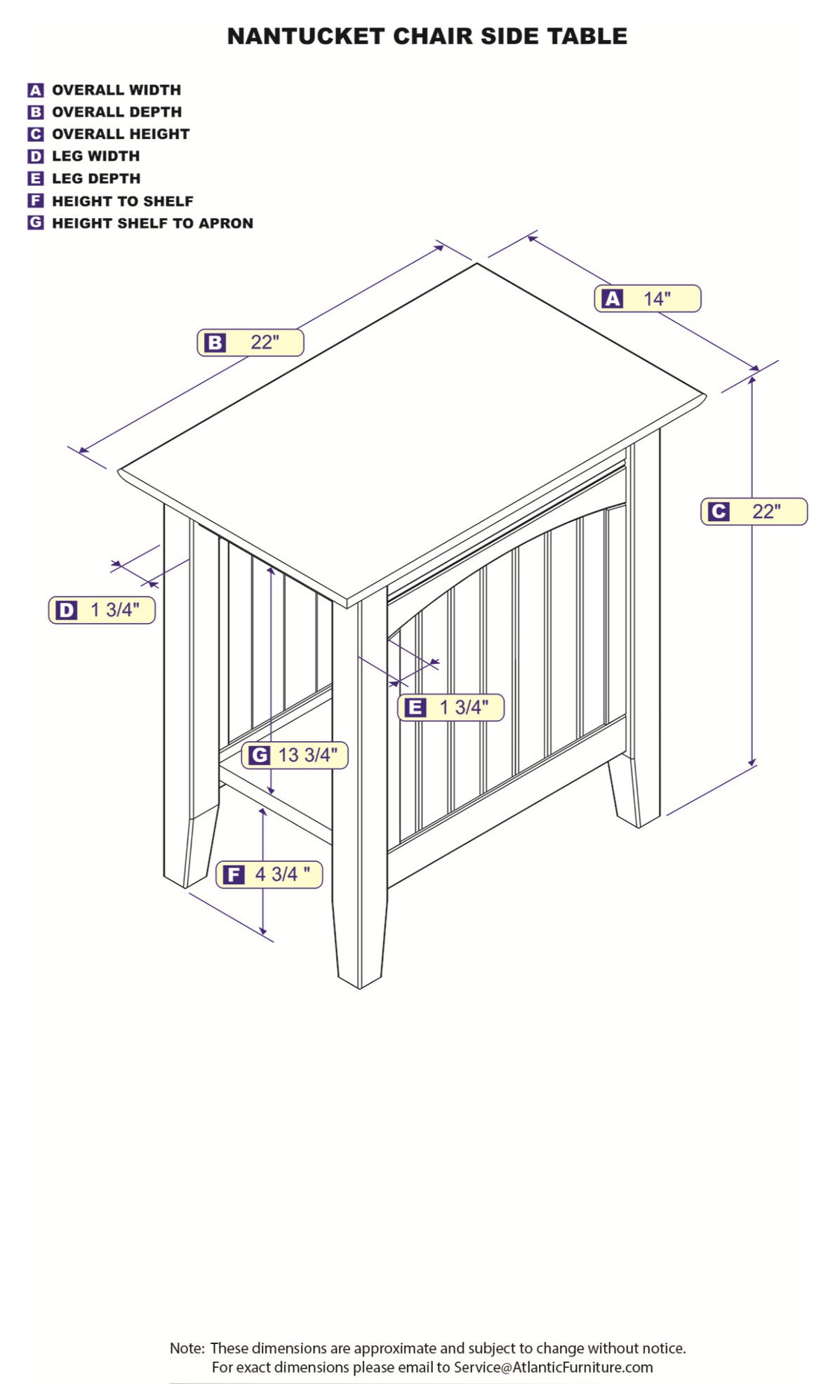 Nantucket Chair Side Table, Espresso - Transitional - Side Tables And ...