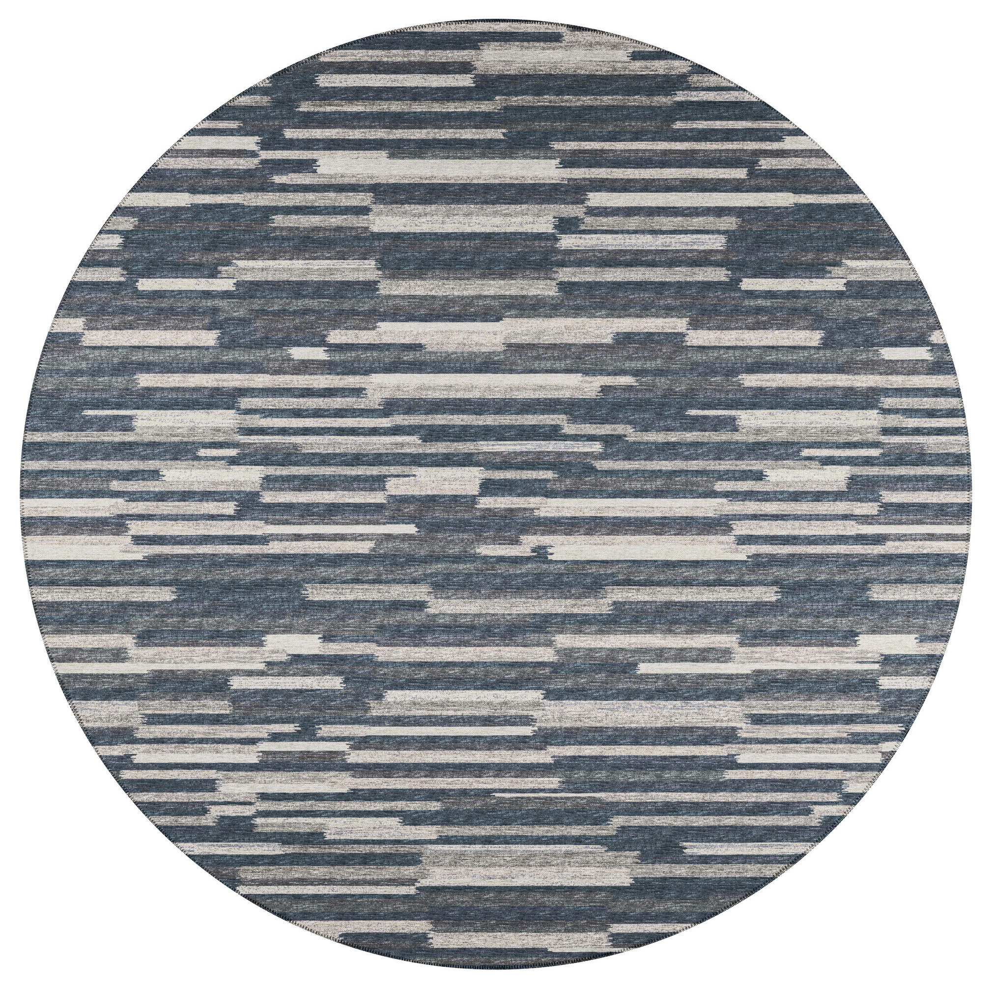 Indoor/Outdoor Sedona SN8 Slate Washable 10' x 10' Round Rug ...
