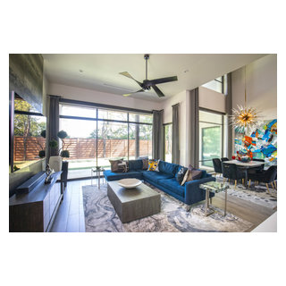 California Modern comes to Texas - Contemporary - Living Room - Dallas ...
