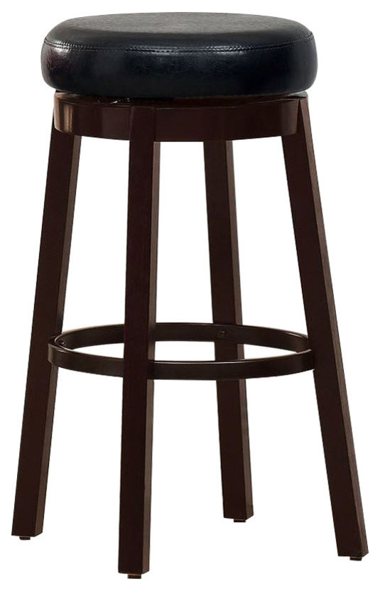 Bar Stool, Black - Transitional - Bar Stools And Counter Stools - by ...