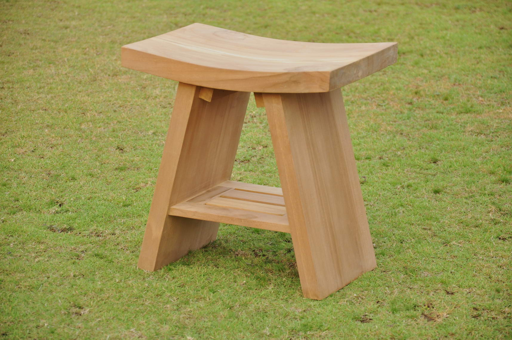 Asian Teak Shower Stool - Contemporary - Shower Benches & Seats - by ...
