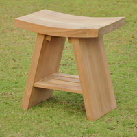 Asian Teak Shower Stool - Contemporary - Shower Benches & Seats - by ...