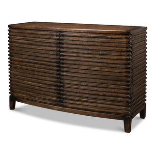 Modern Ribbed Bowfront Cabinet - Transitional - Buffets And Sideboards ...
