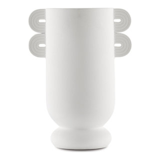 Happy 40 Straight White Vase - Transitional - Vases - by The Lighthouse ...