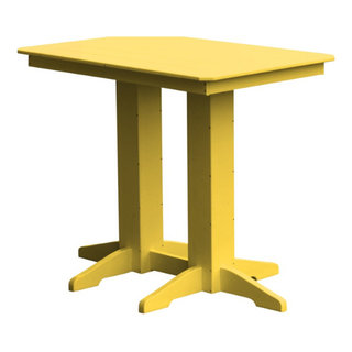 Poly Lumber Rectangular Table, 4 Foot - Contemporary - Outdoor Pub And ...