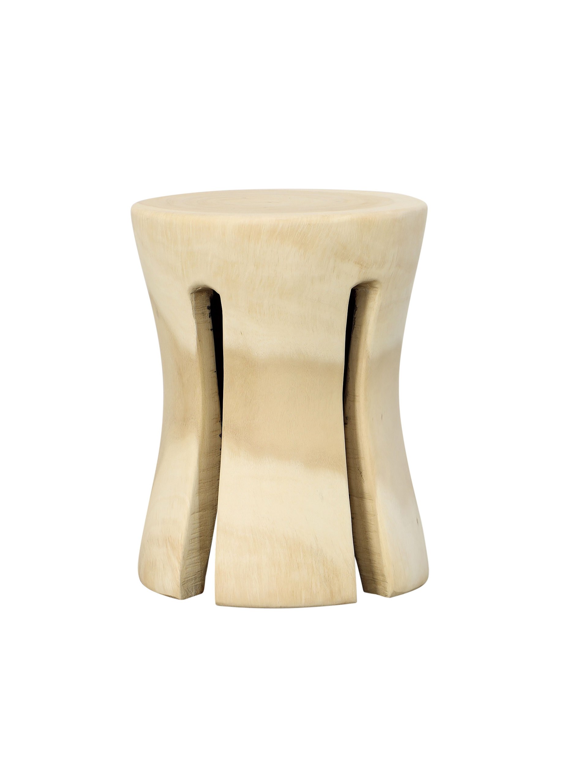 Islington Suar Wood End Table, Natural - Transitional - Side Tables And ...