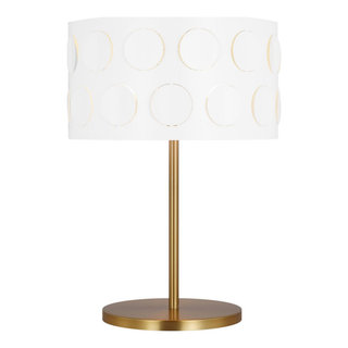 Kate Spade Dottie 2-Light Desk Lamp KST1002BBS1, Burnished Brass ...