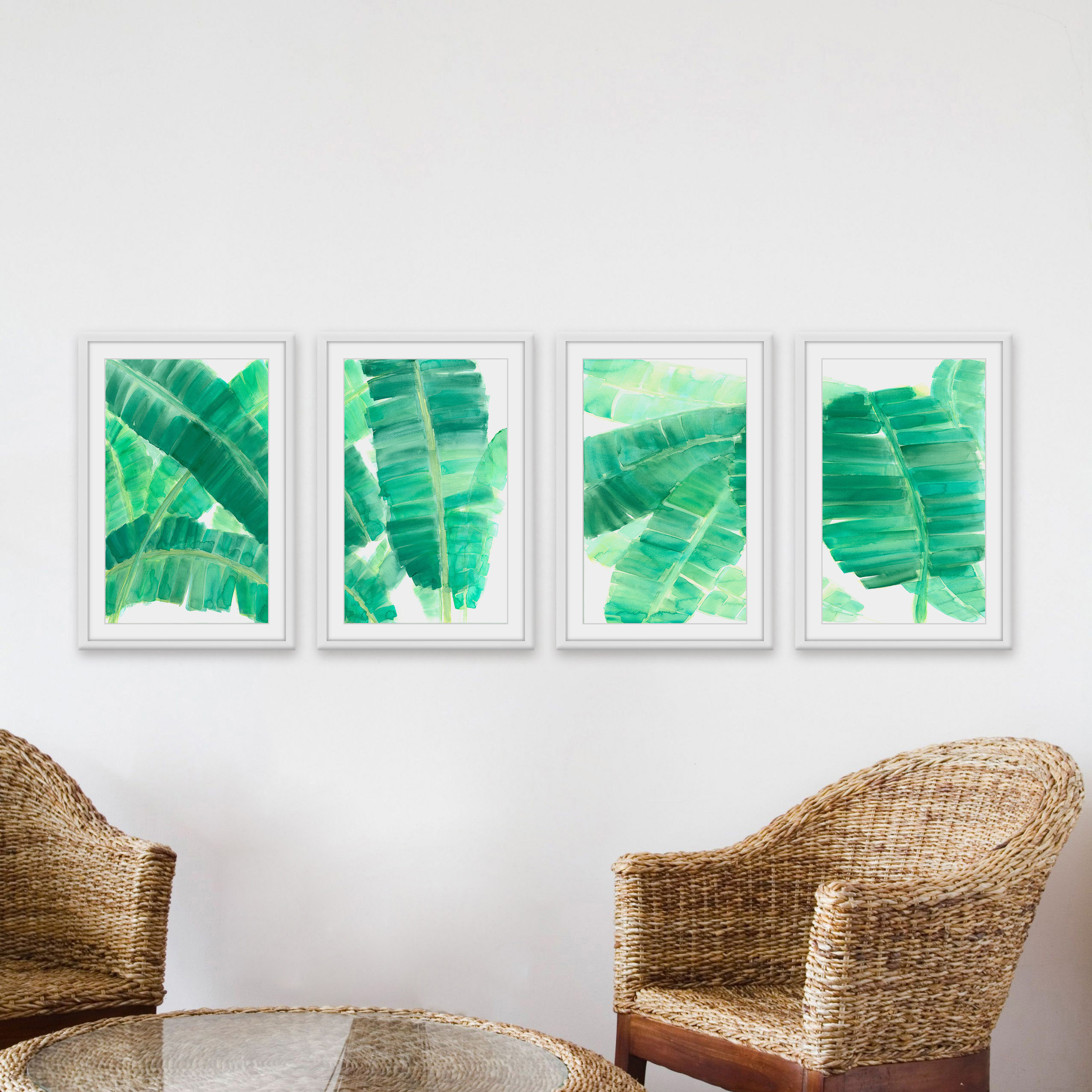 New Orleans Quadriptych, 48x18 - Tropical - Prints And Posters - by ...