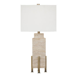 Iris Table Lamp Beige - Contemporary - Table Lamps - by Bassett Mirror ...