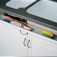 36" Polymer Tip-Out Tray w/ Hinges and End Caps White Rev-A-Shelf 6551 ...