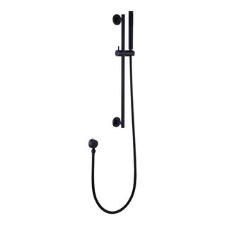 Wall-Mount Adjustable Slide Bar Hand Held Shower With Hose-Less Rough ...