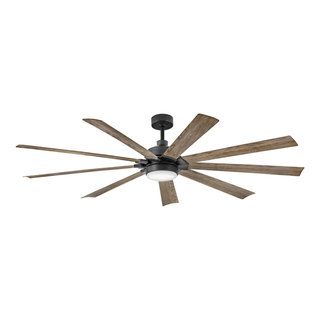 Matte Black 80"Ceiling Fan from the Turbine Collection, 80.000 ...