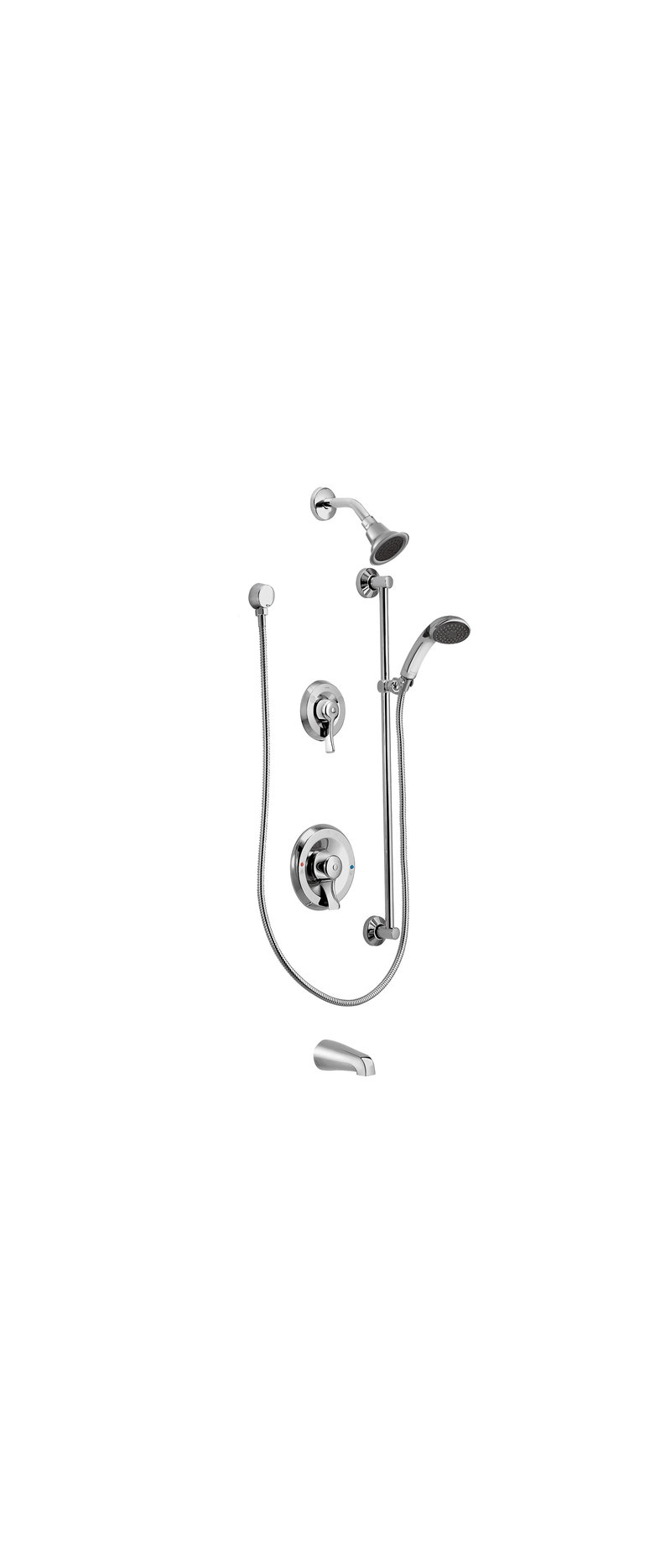 Moen Commercial Chrome Posi-Temp(R Transfer All-Metal Trim Kits T8343 - Transitional ...