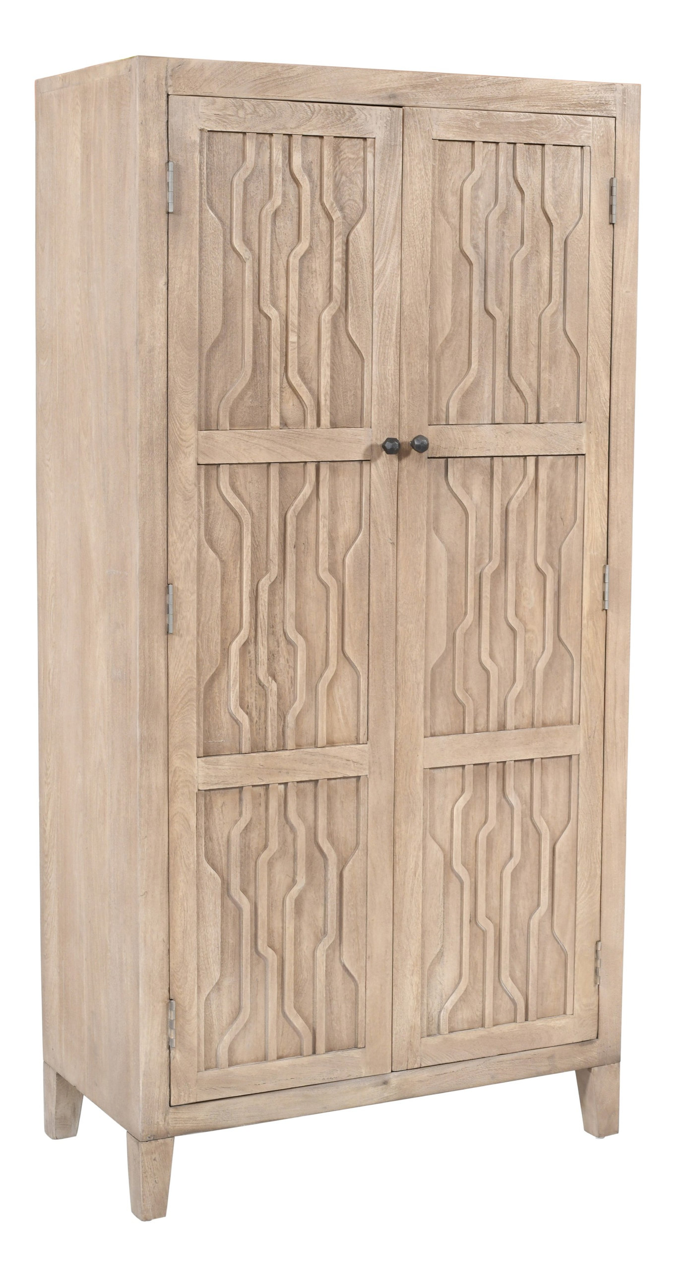 Orchard Tall Cabinet, Transitional Light Ash Ivory, Reclaimed Solid ...