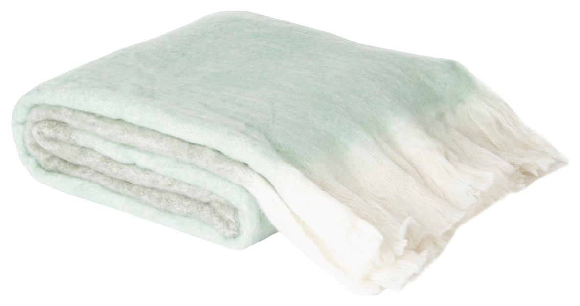 Kartia Throw Grey/Aqua Safavieh, #N/A - Contemporary - Throws - by ...