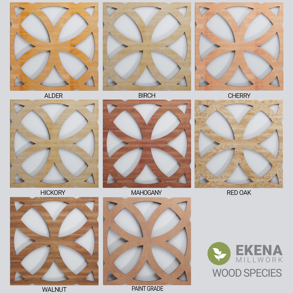 Extra Small Fowler Decorative Fretwork Wall Panels, Architectural Grade ...