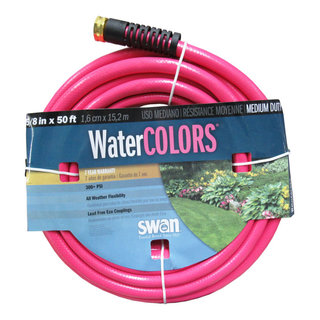 Swan Water Colors 5/8X50 Medium Garden Hose, Pink - Modern - Garden ...