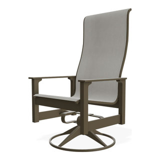 Leeward Sling Outdoor Swivel Rocker - Transitional - Outdoor Rocking ...