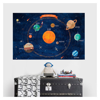 Solar System Vinyl Poster Wall Sticker - Transitional - Wall Decals ...
