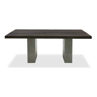 Modrest Renzo Modern Oak/Concrete 79 Dining Table - Modern - Dining ...