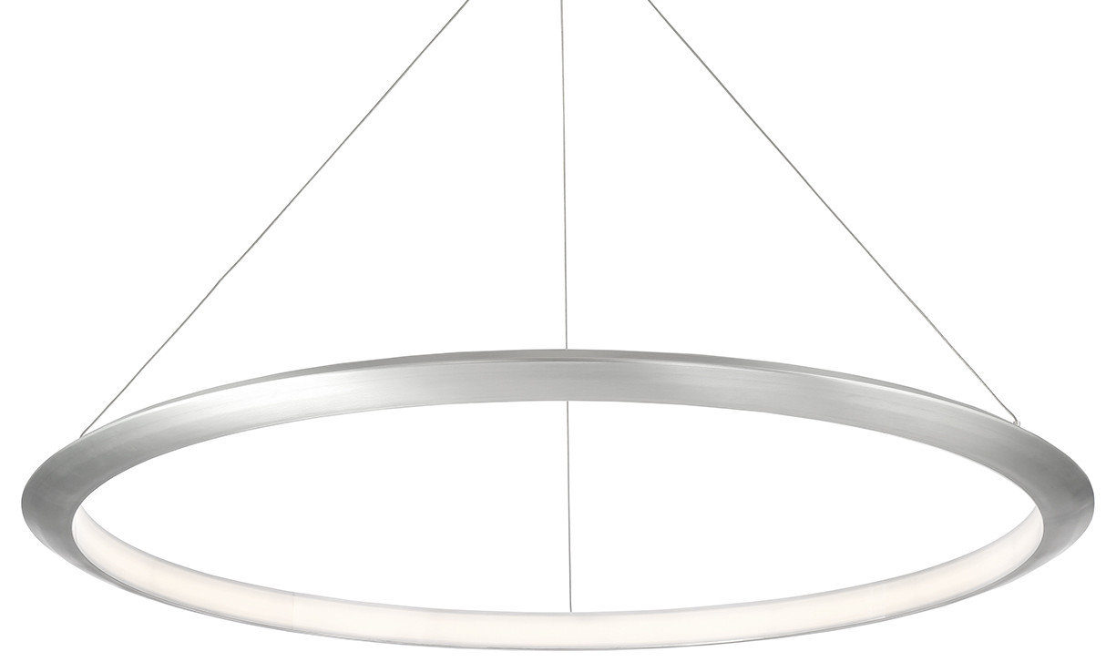 The Ring LED Pendant in Brushed Aluminum - Modern - Pendant Lighting ...