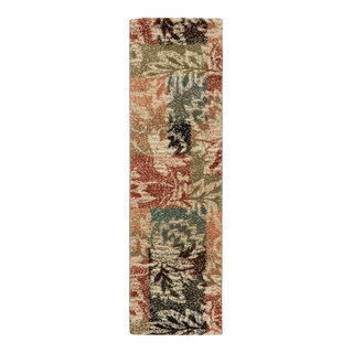 Oriental Weavers KENDALL 561X1 Casual Beige/ Multi Runner Area Rug, 2'3"x7'6" - Contemporary ...