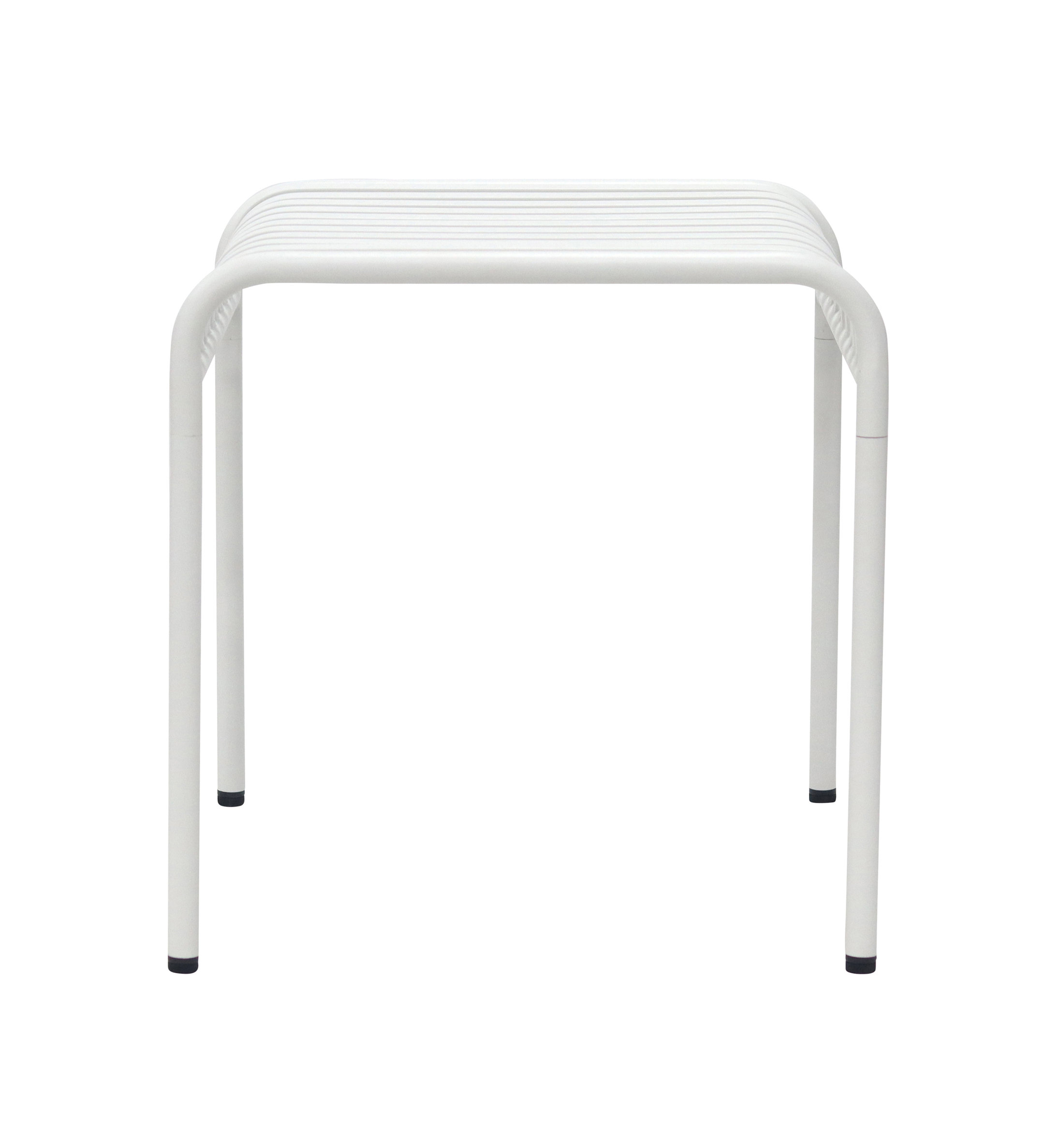 Enid Outdoor Side Table, White - Transitional - Outdoor Side Tables ...
