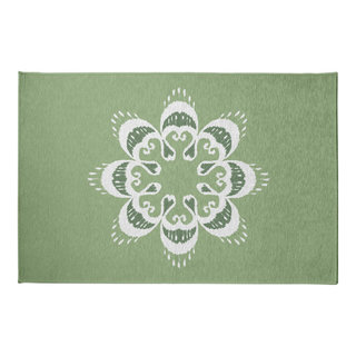 Ikat Mandala Chenille Rug, 4'x6' - Mediterranean - Area Rugs - by E by ...