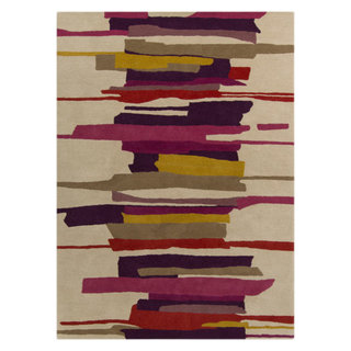 Hand Tufted Harlequin Wool Rug HQL-8027, 5' x 8' - Contemporary - Area ...