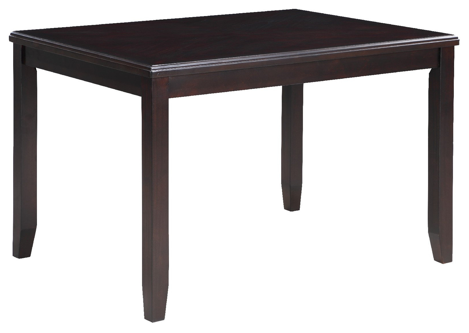 Benzara BM272096 48" 5 Piece Dining Table Set, Leatherette Seats, Ebony ...