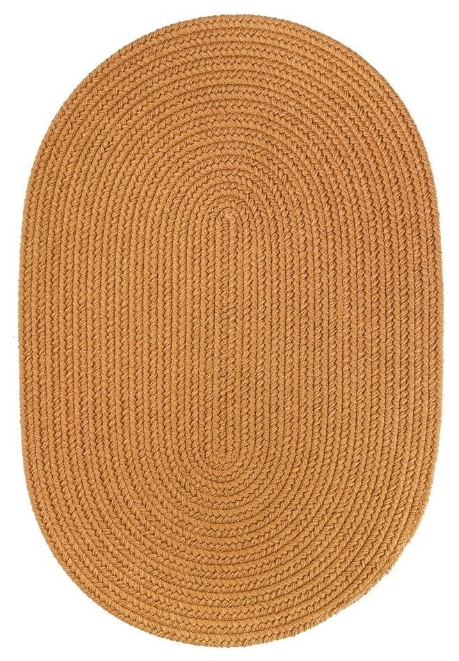 Rhody Rug Wearever Poly Rug, New Gold, 2'X8' Oval, 2'x8' Oval - Outdoor ...