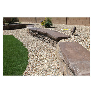 Arizona Back Yard Installation - Southwestern - Landscape - Phoenix ...