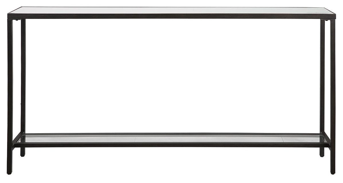 Uttermost Hayley Black Console Table - Transitional - Console Tables - by Hudson Home Decor | Houzz